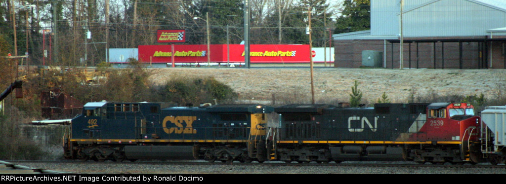 CSX 492 CN 2539